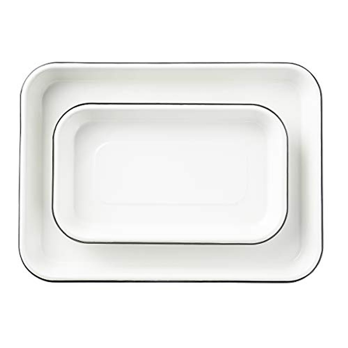 TableCraft 10347 White Enamel 1/4 Size Sheet Pan