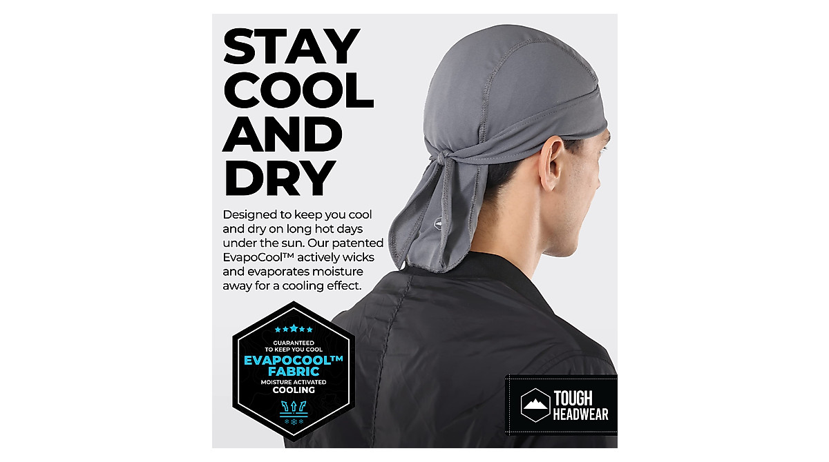 Cooling Helmet Liners - Do Rag Skull Caps for Men - Cooling Head Wraps ...