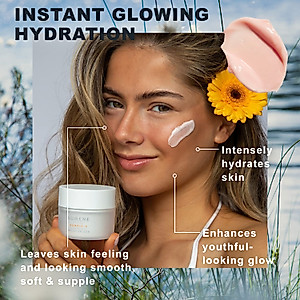 Lumene Nordic-C Glow Reveal Facial Moisturizer - Antioxidant-Rich Vitamin C Face Cream - Hydrating Hyaluronic Acid Moisturizer with Vitamin B3 + B5 to Promote Radiant & Youthful Skin (1.7oz)