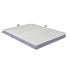 AFI, CoolSoft Queen 6 Inch Memory Foam Folding Mattress with Soft Knit Cover