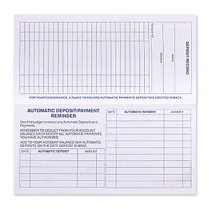 12PCS Check Registers for Personal Checkbook, Easy to Read Checkbook Register