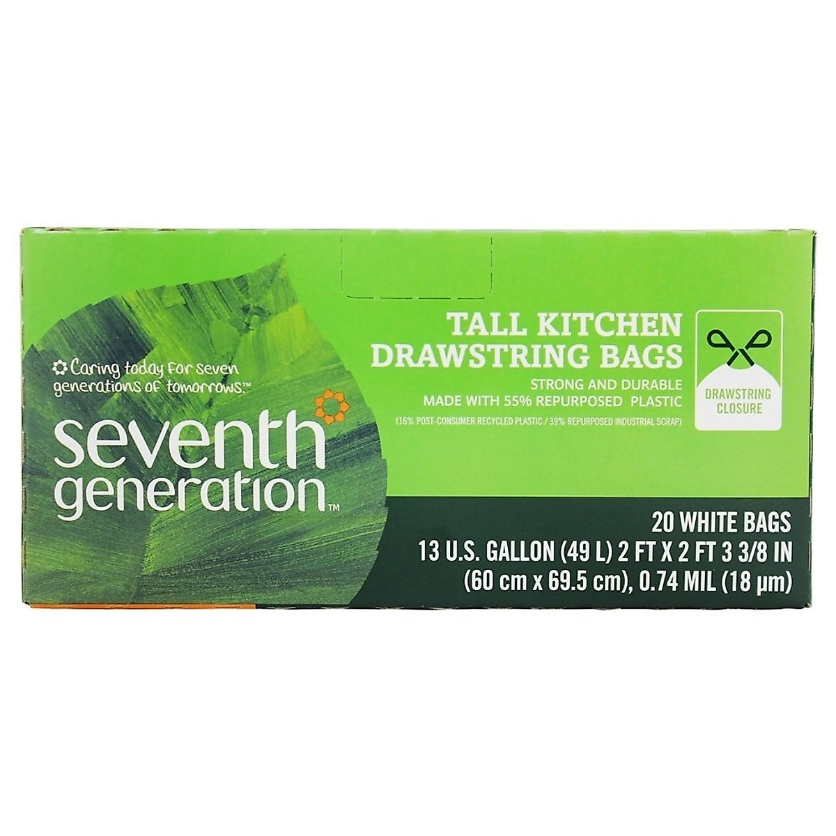 Seventh Generation Bag Trash Drwstrng 13gal