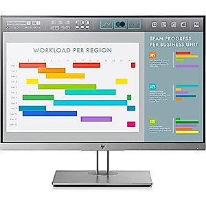 HP EliteDisplay E243i LED Display 61 cm (24") WUXGA Flat Black,Silver
