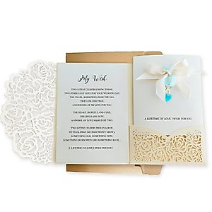 Wedding Day Card for Daughter, Gift Card for Daughter on Wedding Day, Bridal Shower Mother to Bride Gift Card, Wedding Gown Charm, Bridal Bouquet Charm, Something Blue