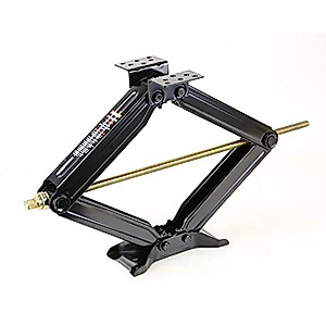 ROCKMAN RV Camper Trailer Stabilizer Leveling Scissor Jacks w/Socket & Level 24" 7500lbs Set 2