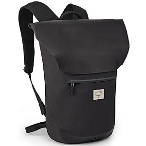 Osprey Arcane Roll Top 18L Waterproof Laptop Backpack, Stonewash Black