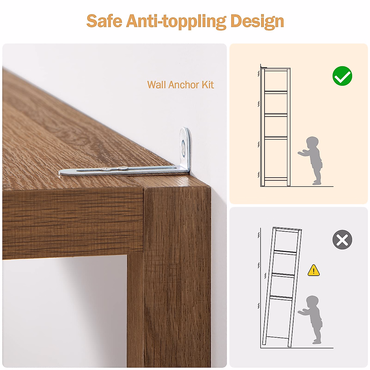 SICOTAS Bookshelf 5 Tier Book Shelf Rattan Boho 71" Tall Bookcase with Doors Storage Shelves Large Bookshelves Farmhouse Bookcases Library Book Case for Living Room Bedroom Home Office Kitchen