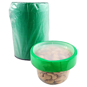 PACTOGO Green Shrink Bands - Fits Round Plastic Soup/Deli Containers Sizes 8-32 Ounces - Tamper Evident Seals (Pack of 250)