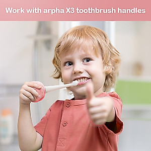 arpha X3 Kid’s Toothbrush Head Replacement, German Pedex Bristles Brush Head, Age 1+