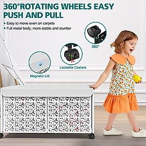 VEOJOY Toy Box Storage Large Toy Organizers and Storage