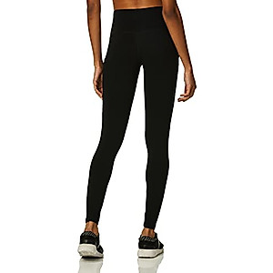 Jockey Womens Cotton Stretch Basic Ankle with Side Leggings, Deep Black