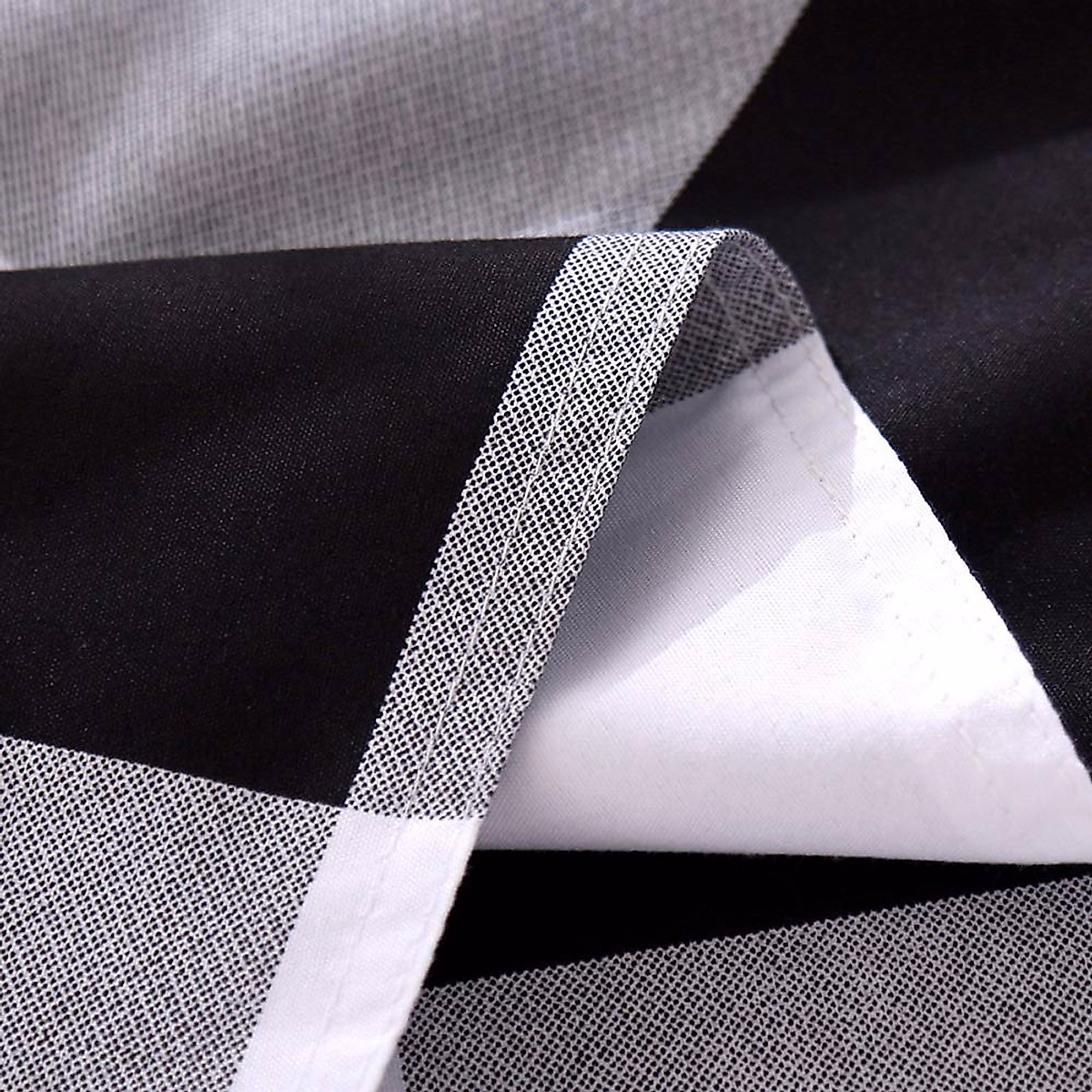 Farmhouse Buffalo Checked Bedding Set Black Gray White Plaid Comforter Cover Twin,Soft Lightweight Grid Bedspreads, 1 Lattice Duvet Cover , 1 Pillow Sham Modern Geometric Decor Grey Quilt,Zipper