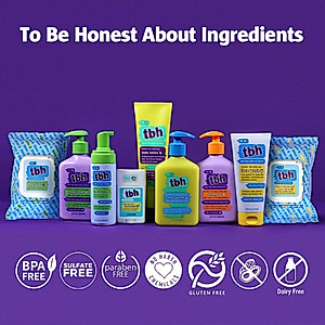 TBH Kids Spot Wash Wipes - Cleansing Face Wipes - Acne Prevention - Sulfate, Paraben Free - 30 Pack.