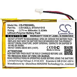 ChoyoqeR Replacement Battery for E-Book E-Reader 1-756-769-11 8704A41918 LIS1382(J) 3.7V 680mAh