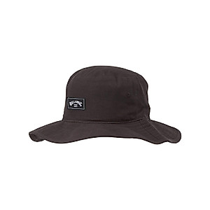 Billabong Men's Big John Safari Sun Protection Hat with Chin Strap, Black2, 1SZ