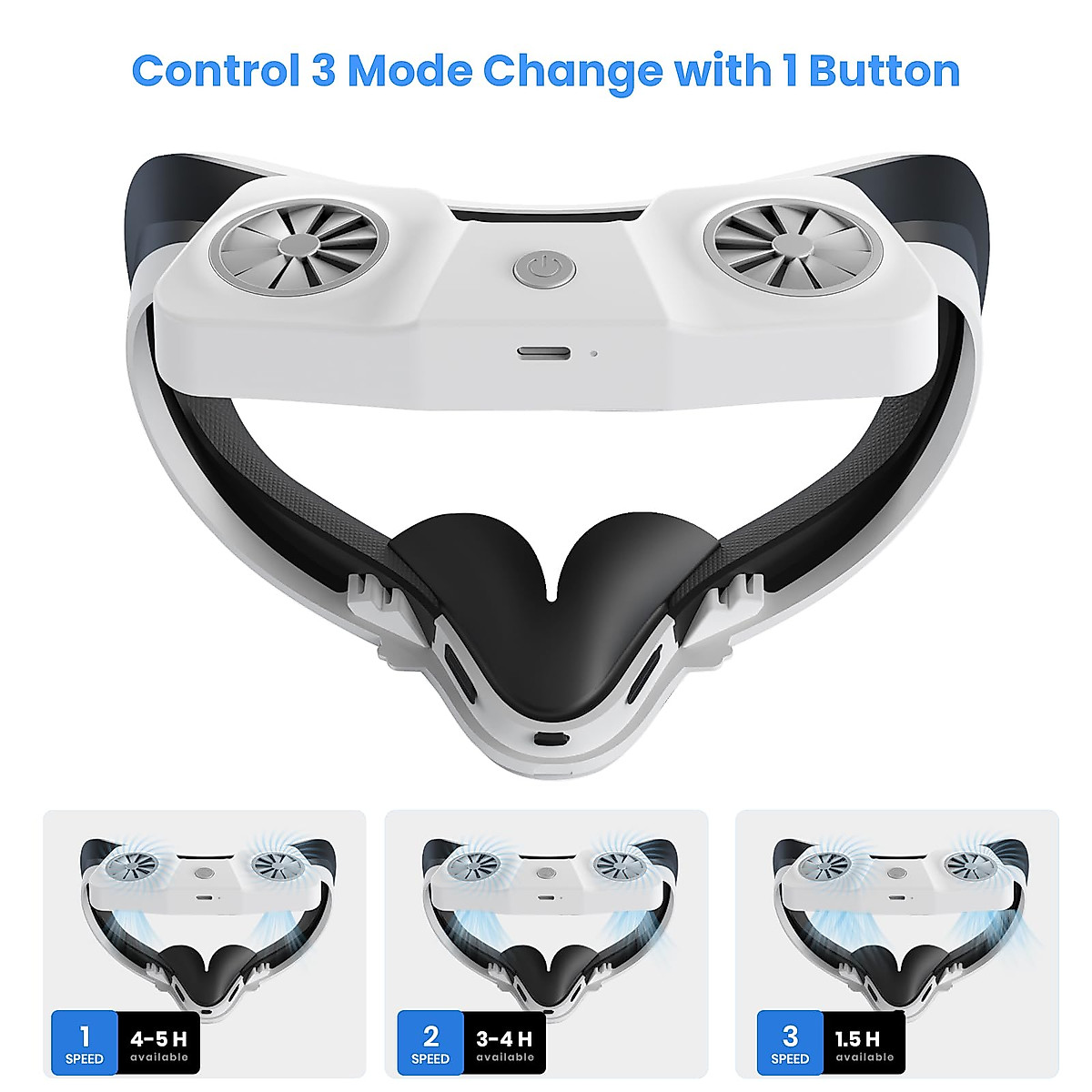 VR Face Cover Fan Accessories Head Strap