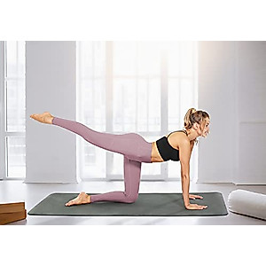 Fengbay 4 Pack High Waist Yoga Pants, Pocket Yoga Pants Tummy Control Workout Leggings 4 Way Stretch Leggings with Pockets