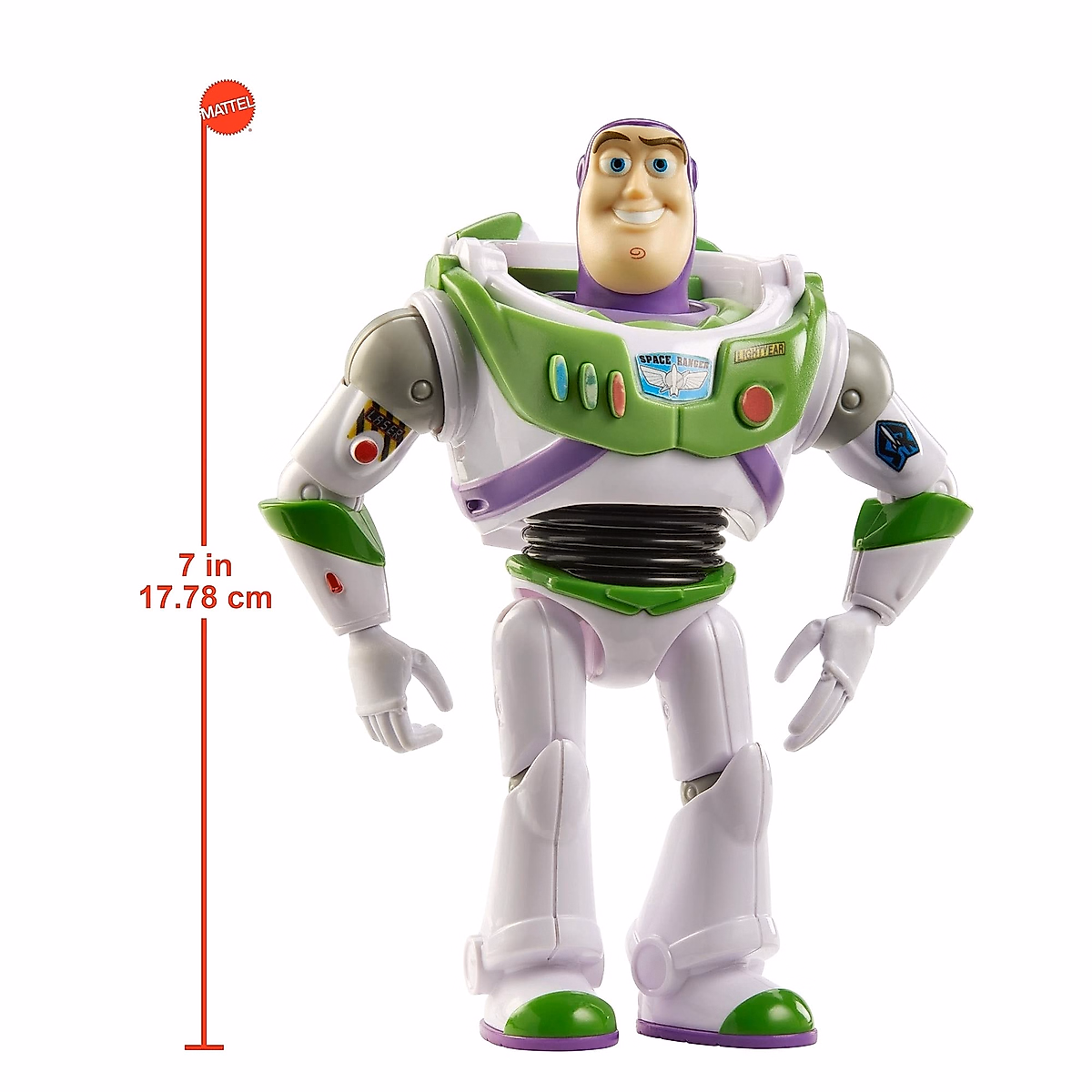 Mattel 900 GWT07 EA TS Basic Fig Glow in The Dark Buzz, Multicolor