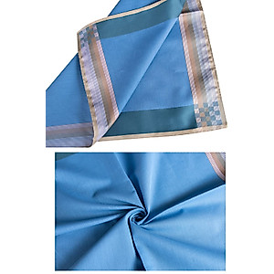 SrffbreMeOly Mens 100% Soft Cotton Handkerchiefs Plaid Hanky Pocket Square Hankies 3Pcs