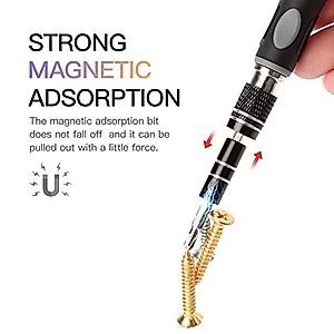 RARTOP Screwdriver Set - Small Screwdriver Set with 30Pcs Precision Screwdriver Bits, Mini Phillips Slotted Hex Star Torx Bits for Watch, Glasses, Cell Phone, Switch, Laptop and Electronics Repair