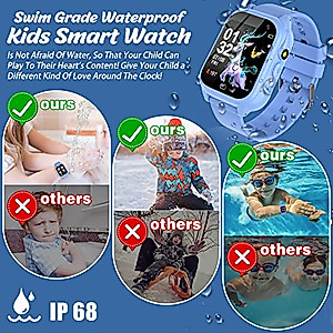 Ralehong Kids Smart Watch Boys | Swim-Grade Waterproof | 26 Games | Pedometer | HD Camera | Music Player | Flashlight for 3-12 Year Old Boys