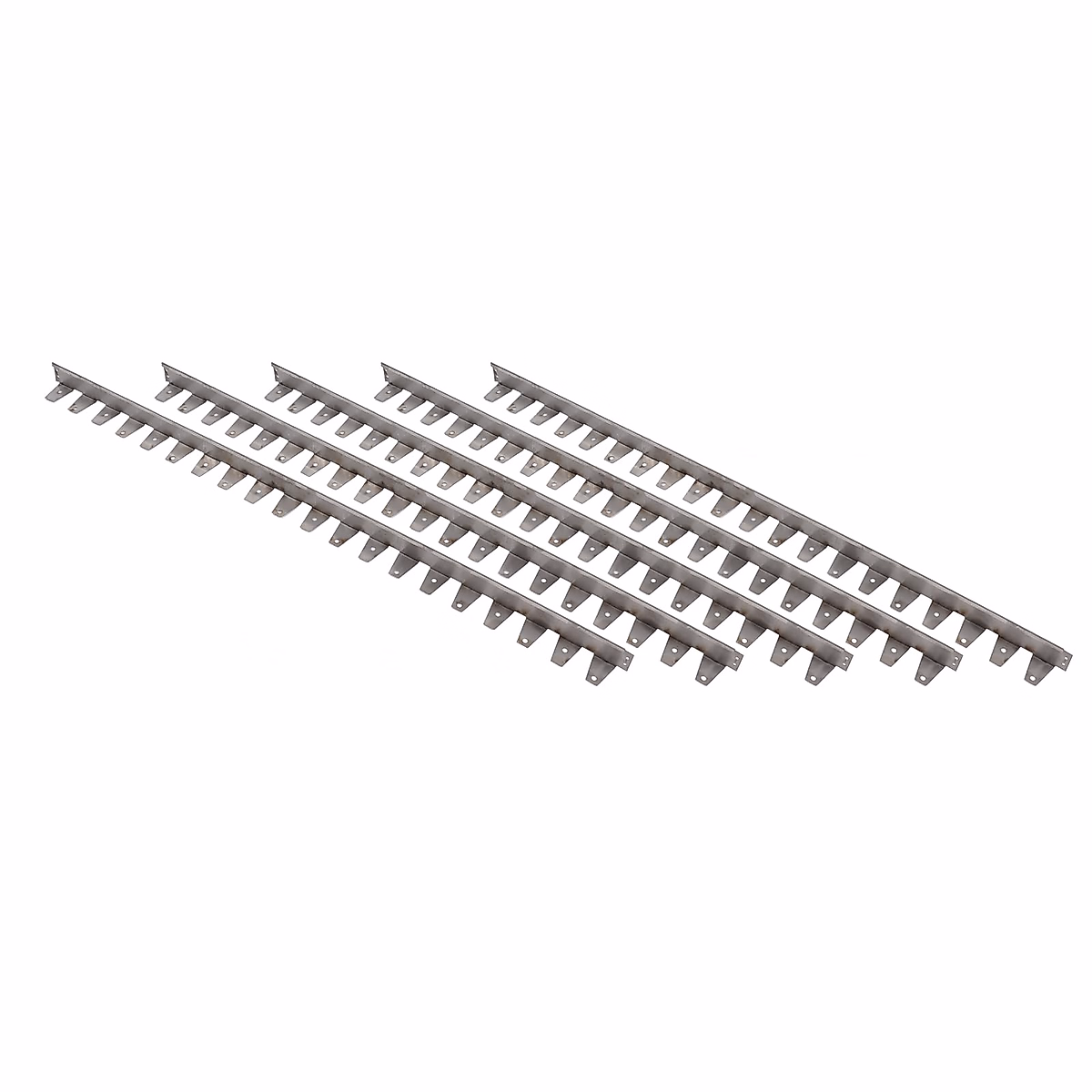 Garden Edging Border, Exquisite Workmanship 10Pcs Beautiful Appearance Stainless Steel Landscape Edging Border for Villa for Flower (50mm*50mm*1.0mm)