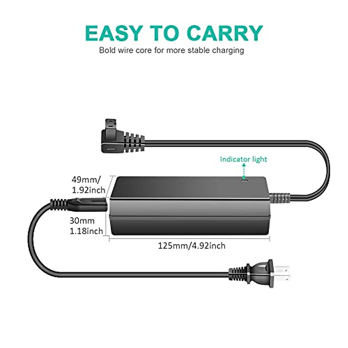 HKY 12 volt Refrigerator Power Cord compatible with Alpicool,ARB,COSTWAY,ICECO,Setpower,Rockpals,Aspenora,Ausranvik,AstroAI,Kalamera,JoyTutus Portable Refrigerator Car Fridge Freezer Cooler Ac Adapter