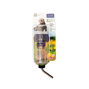 Lixit Quick Lock Super Seal Water Bottles for Hamsters, Guinea Pigs, Rats, Hedgehogs Mice and Other Small Animals. (20oz)
