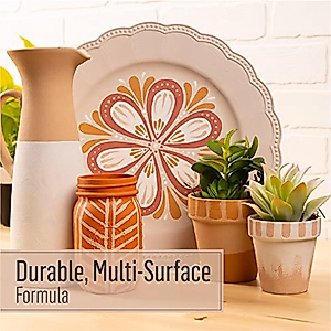 FolkArt Terra Cotta Acrylic Paint Set, Essentials 6 Piece DIY Terra Cotta Acrylic Paint Kit Featuring 6 Colors For DIY Indoor & Outdoor Multi-Surface Craft Projects, 7592