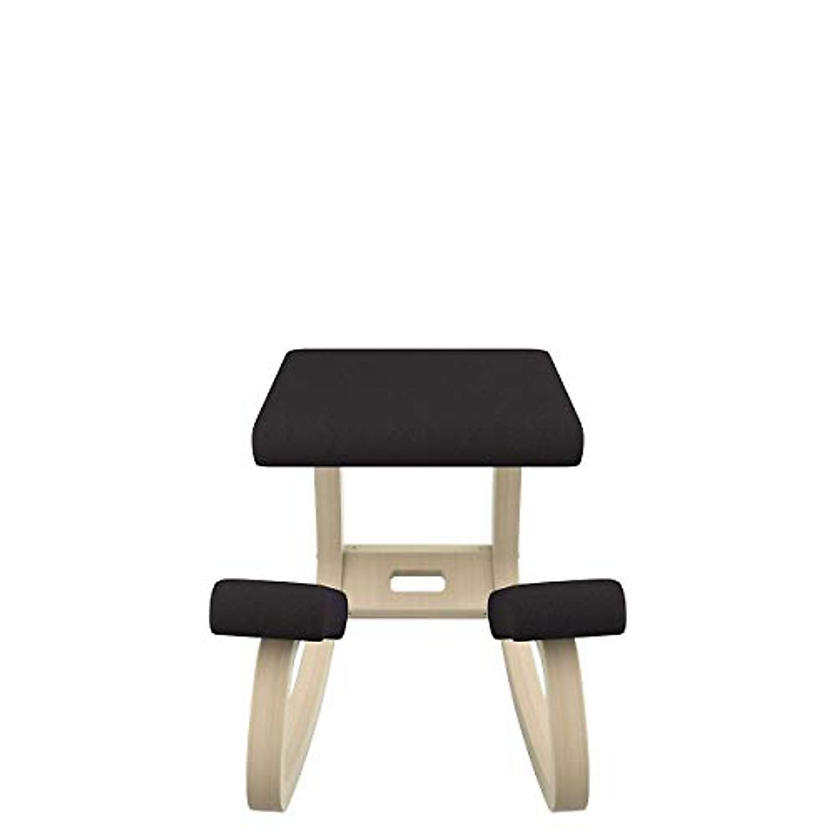 Varier Variable Balans The Original Ergonomic Kneeling Chair for Home Office (Black Revive Fabric with Natural Ash Base)