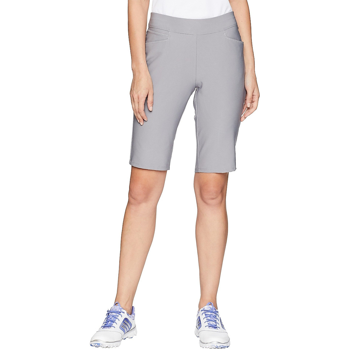 adidas Golf Women's Ultimate Bermuda Short, Grey Three, Small