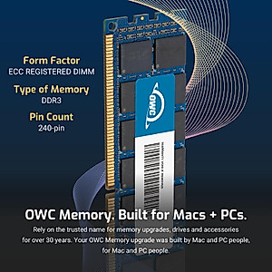 OWC 32GB (2X 16GB) 1866MHz PC3-14900 DDR3 ECC-R SDRAM Memory Upgrade Kit, ECC Registered Compatible with Mac Pro 2013 (OWC1866D3R9M32)