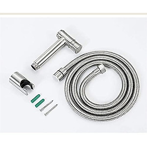 JIYTG Bidet Toilet Spray Kit Multi Function Spray Gun Set Stainless Steel Free Press Type Bidet