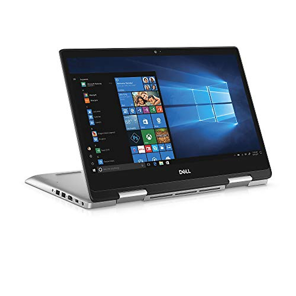 Dell Inspiron 2-in-1 Laptop LED-Backlit Touch Display, i7-8565U, 8GB 2666MHz DDR4, 256 GB m.2 PCIe SSD, 14", Silver, Alexa Built-In (i5482-7069SLV-PUS)