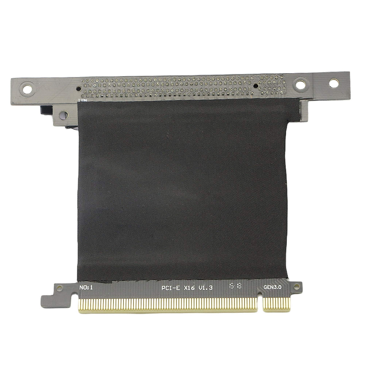 Pci-E 16x Riser Card,PCI Express 3.0 16X Extension Cable 90 Degree High Speed Riser Card -70mm
