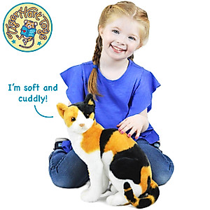 TigerHart Catalina The Calico Cat - 13 Inch Stuffed Animal Plush