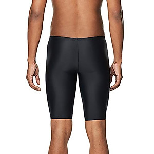 Speedo mens Swimsuit Jammer Powerflex Eco Solid Adult Short, New Black, 34 US