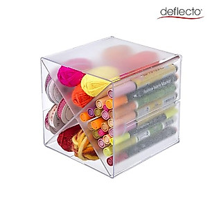 Deflecto Stackable Cube Organizer, 6 inch x 6 inch