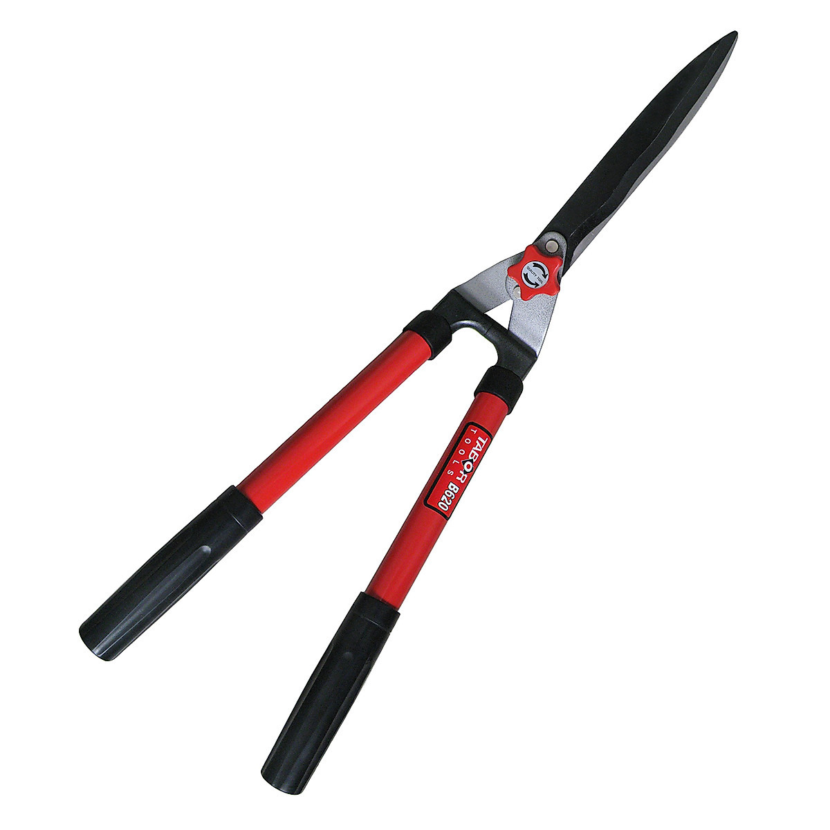 TABOR TOOLS B620A Hedge Shears with Wavy Blade for Trimming Borders, Boxwood, and Bushes, Manual Hedge Clippers with Comfort Grip Handles.