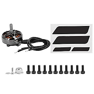 Drfeify RC Drone Motor, RC Metal Drone Motor Professional Plus Thread Motor Accessory Set for Racing RC Drone(1500KV)