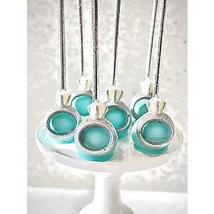 Owfvlazi Silicone Chocolate Ring Molds Non-Stick BPA Free Baking Jelly Pudding Candy Molds Ice Cube Tray Chocolate Candy Bakeware Weeding Decoration Moulds (Ring Mold)