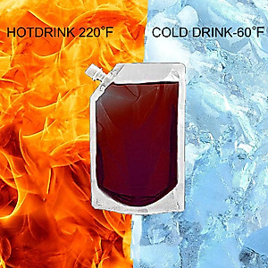 12Pcs Plastic Flask Pouches Cruise Pouch Reusable Sneak Travel Drinking Leak-Proof BPA-Free for Travel Outdoor Sports Concerts Events (12pcs:4 * 8oz, 4 * 4oz, 4 * 1.7oz)