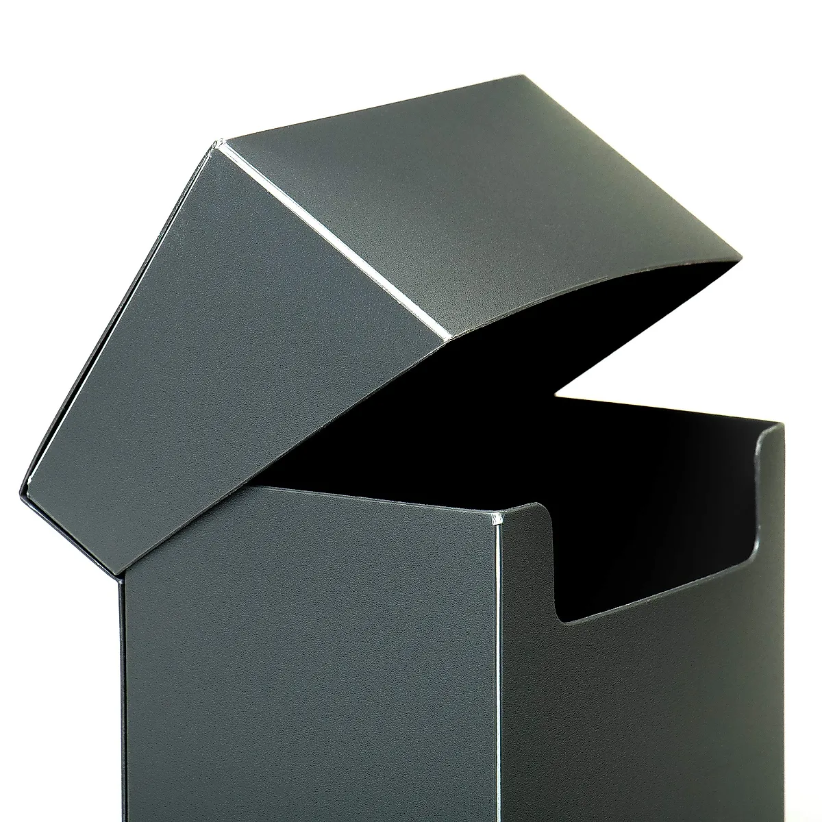 Stratagem The Big Box Card Deck Box w Divider|TCG Box for Baseball Cards, MTG, Trading Card Games| 1 Pack - Black