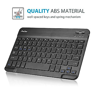 ProCase Galaxy Tab S8 / Tab S7 11 inch Keyboard Case SM-X700 X706 SM-T870 T875 T878, Slim Lightweight Protective Cover with Magnetically Detachable Wireless Keyboard -Black