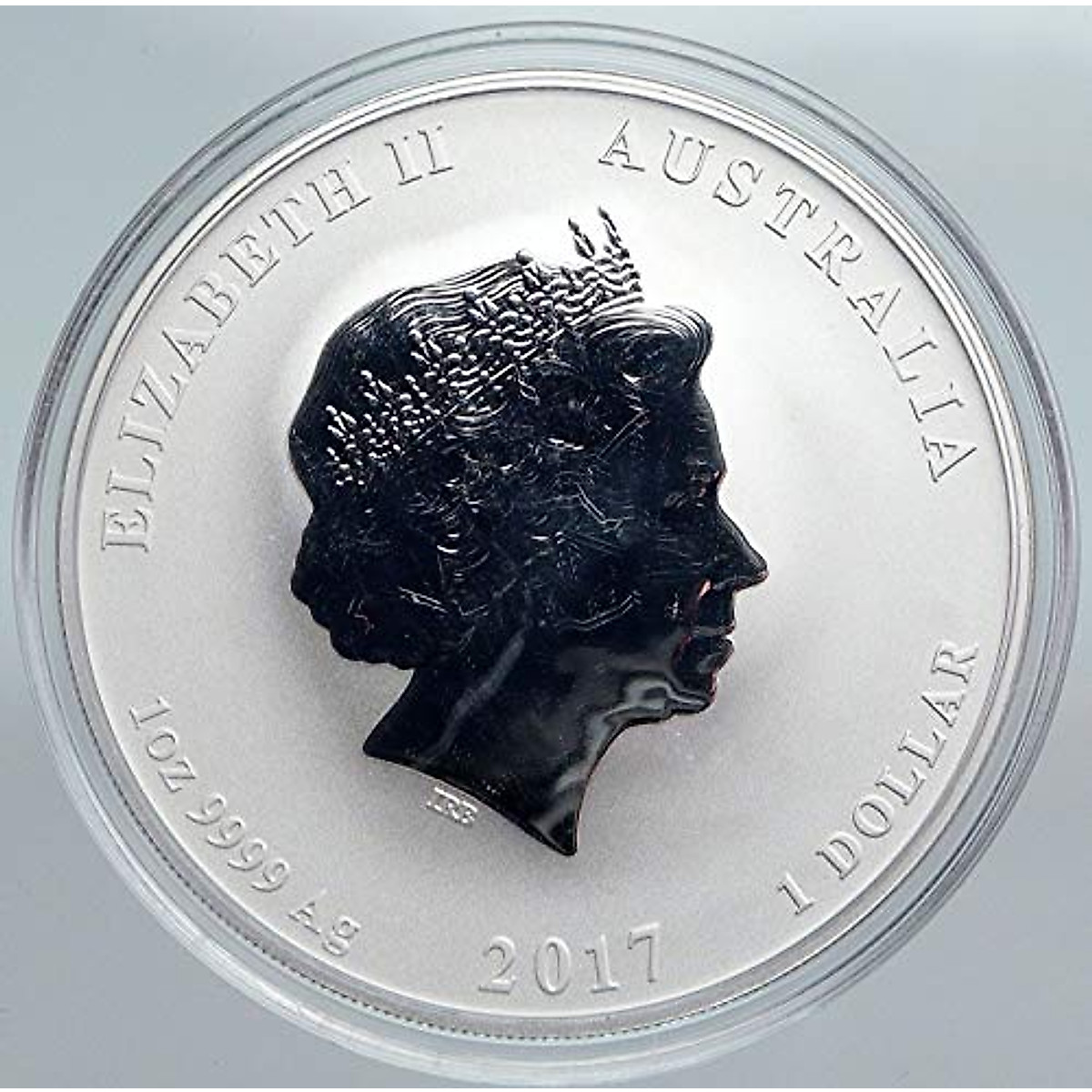 2017 AU 2017 AUSTRALIA Year of Rooster CHINESE Zodiac Pro 1 Dollar Good Uncertified