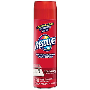 Resolve High Traffic Carpet Foam, 22 oz Can, Cleans Freshens Softens & Removes Stains (Pack of 2)