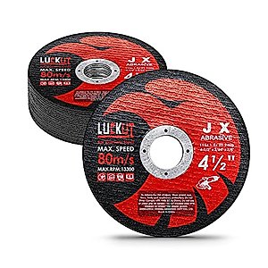 LUCKUT Cut-Off Wheels Cutting Wheel Disc 4-1/2"x3/64''x7/8'' Thin Metal Stainless Steel Cutting Cut Off Disc Blades Grinding Wheel for Angle Grinders 25-Pack