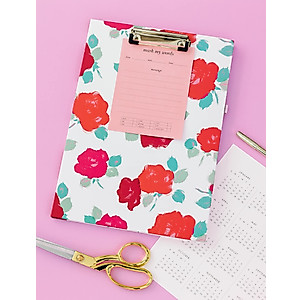 Kate Spade New York Memo Notepad, Small Scratch Pad for Notes, Cute Pink Writing Pad with 125 Sheets, Mark My Words
