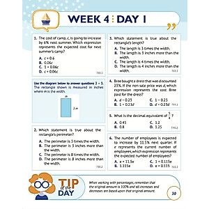 7th Grade Common Core Math: Daily Practice Workbook - Part I: Multiple Choice | 1000+ Practice Questions and Video Explanations | Argo Brothers (Next Generation Learning Standards Aligned (NGSS))