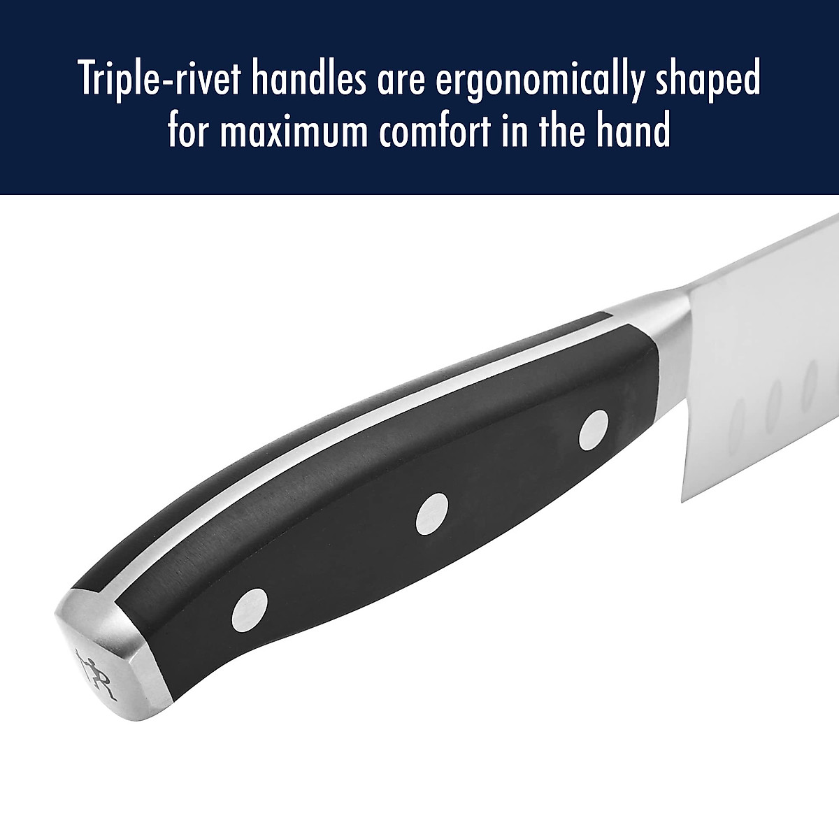 HENCKELS Forged Premio Starter Knife Set, 3 Piece, Black